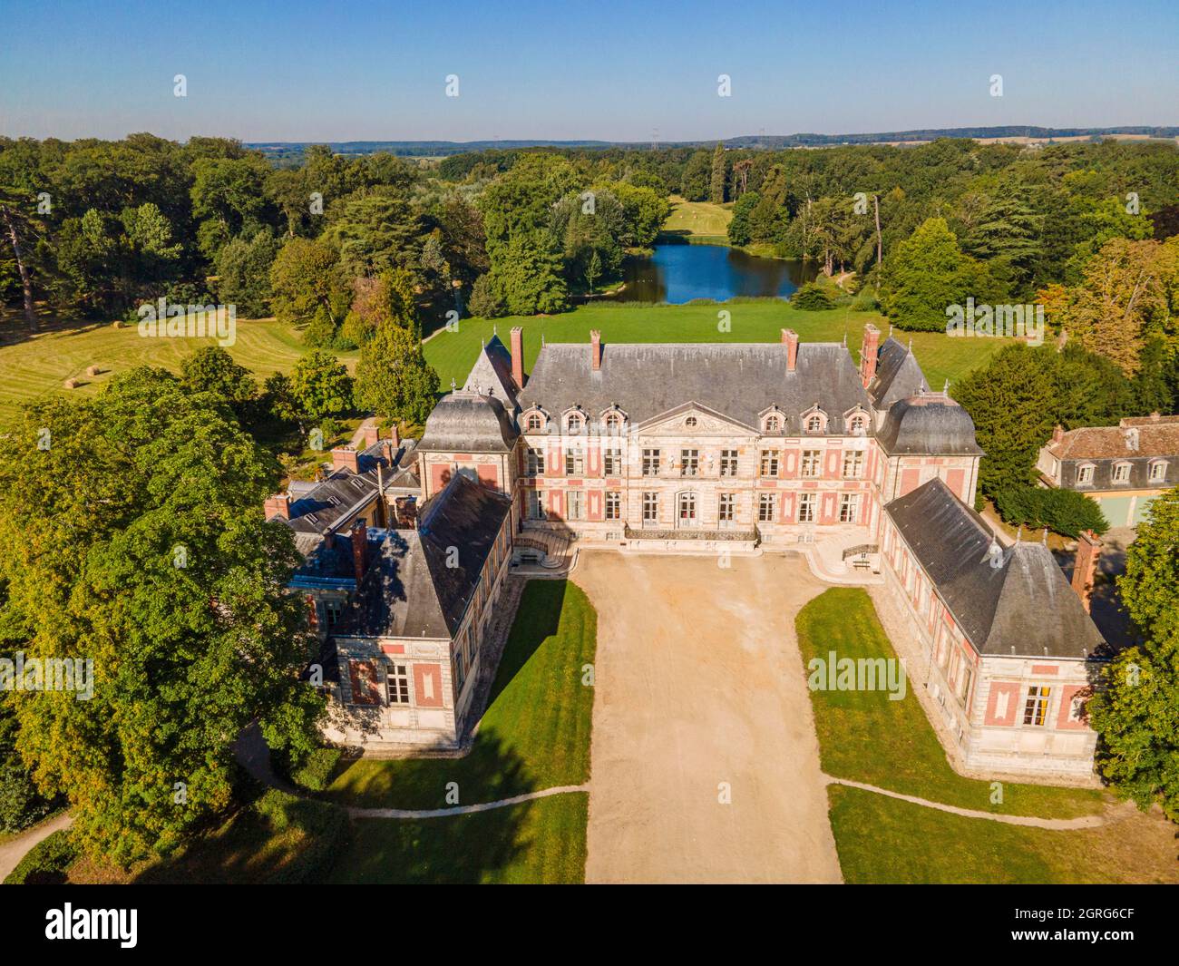 France, Essonne, Courson Monteloup, the renaissance castle of Courson ...