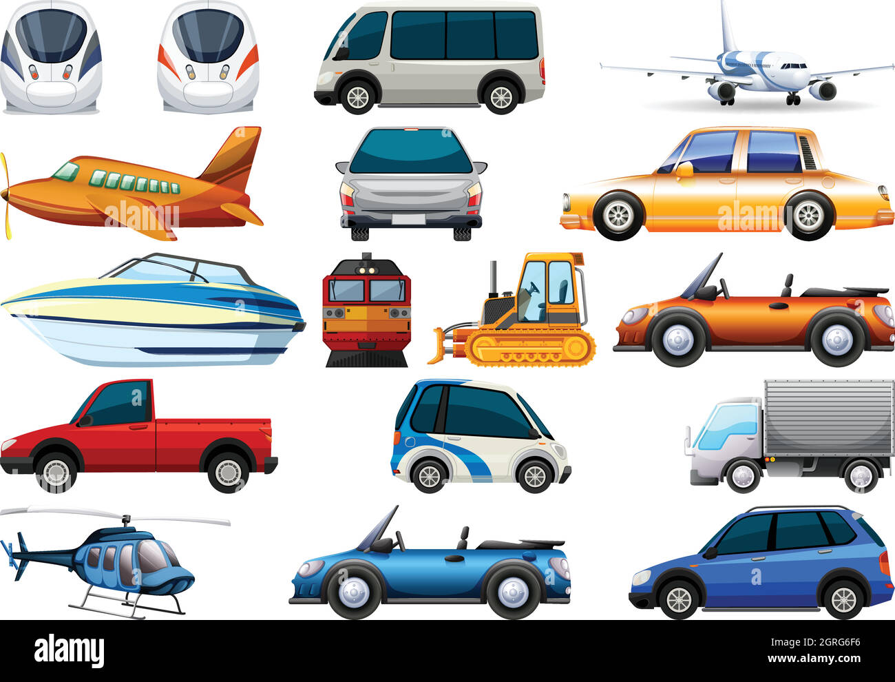 Set of transportation vehicle Stock Vector Image & Art - Alamy