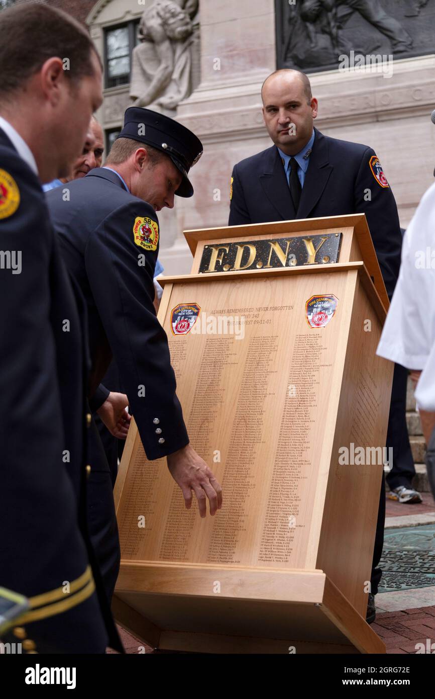 United States, New-York, Firemen Monument, Riverside Drive, 9-11 ...