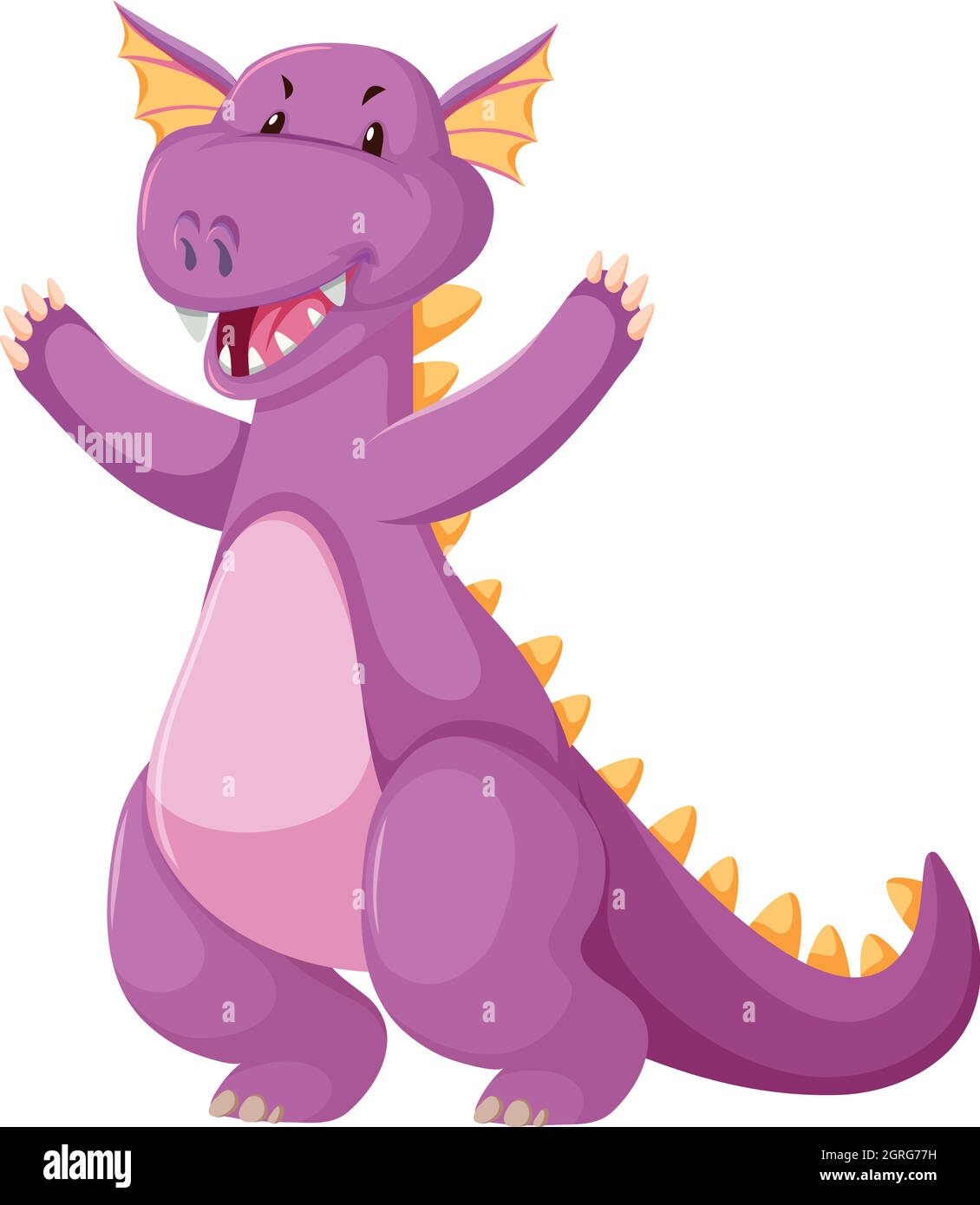 A cute pink dragon Stock Vector Image & Art - Alamy