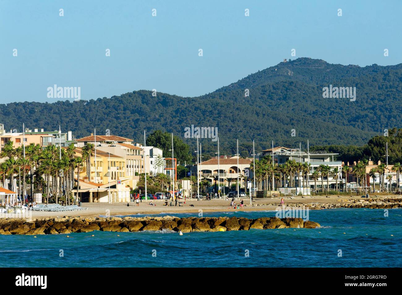 France, Var, Six Fours Les Plages, Coudouliere beach Stock Photo - Alamy