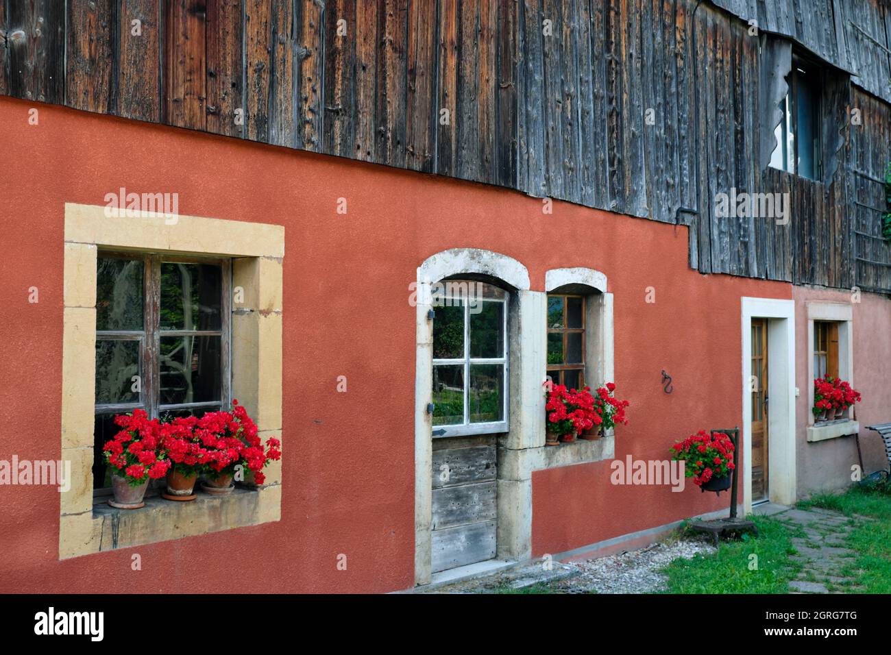 France, Doubs, Grand Combe Chateleu, farm museums of Pays Horloger ...