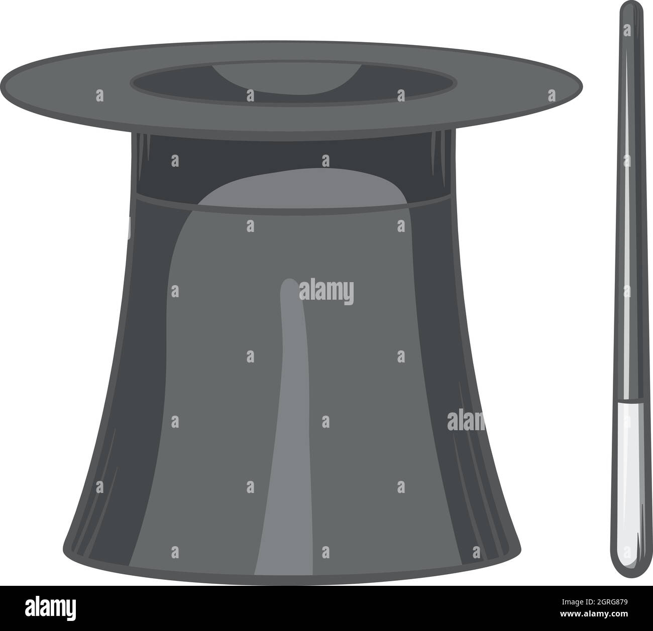 Upside Down Top Hat Vector