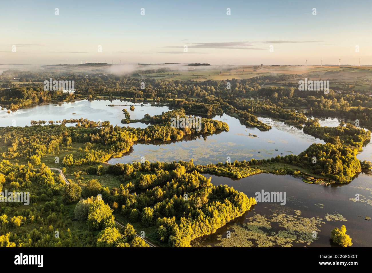 France, Somme (80), Somme Valley, Longpré-les-Corps-Saints, the marsh ...