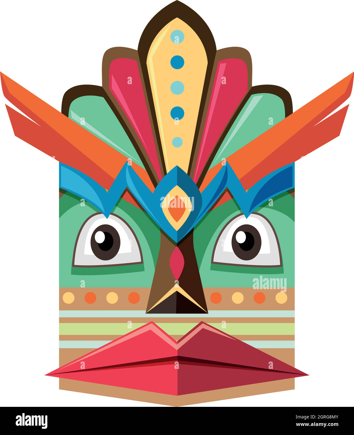 Handicraft design with human face Stock Vector Image & Art - Alamy