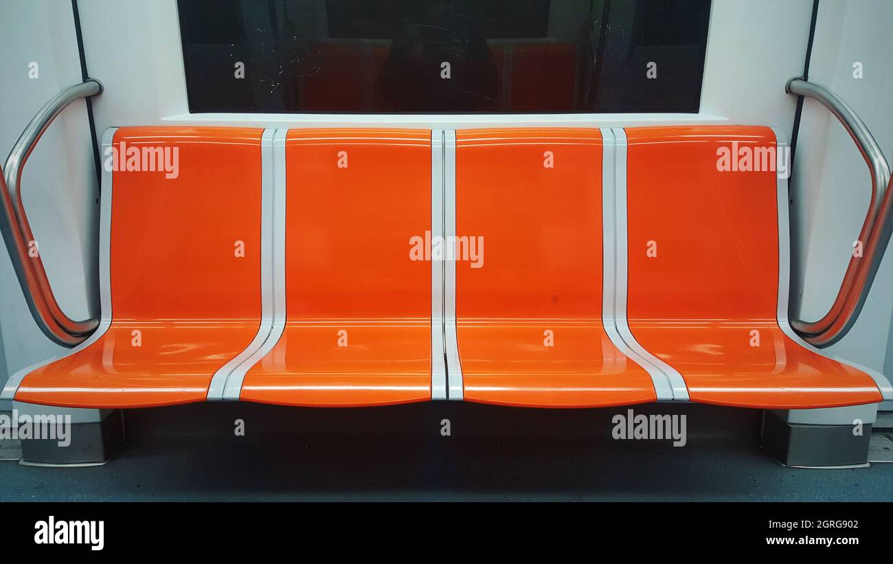 Metro seats hi-res stock photography and images - Alamy