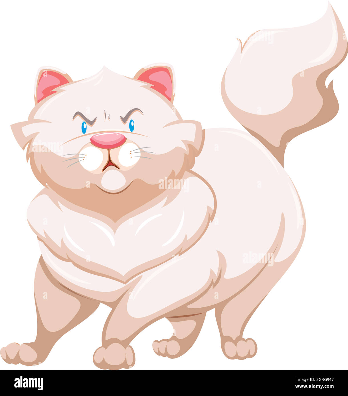 An angry cat illustration Stock Vector Images - Alamy