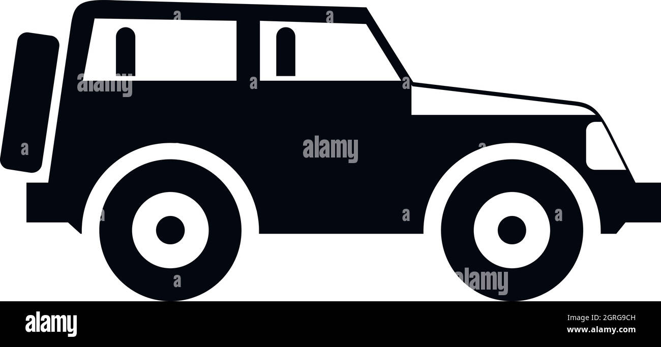 Jeep icon in simple style Stock Vector Image & Art - Alamy