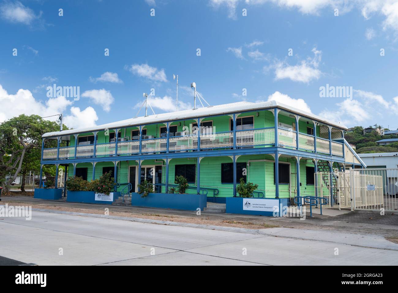 Government building, Victoria Parade, Thursday Island, Torres Straits ...