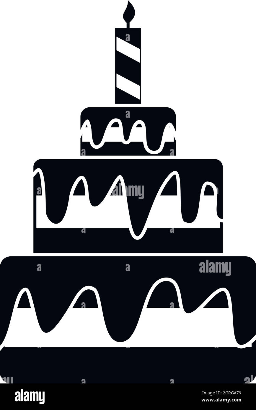 Simple birthday cake hi-res stock photography and images - Alamy