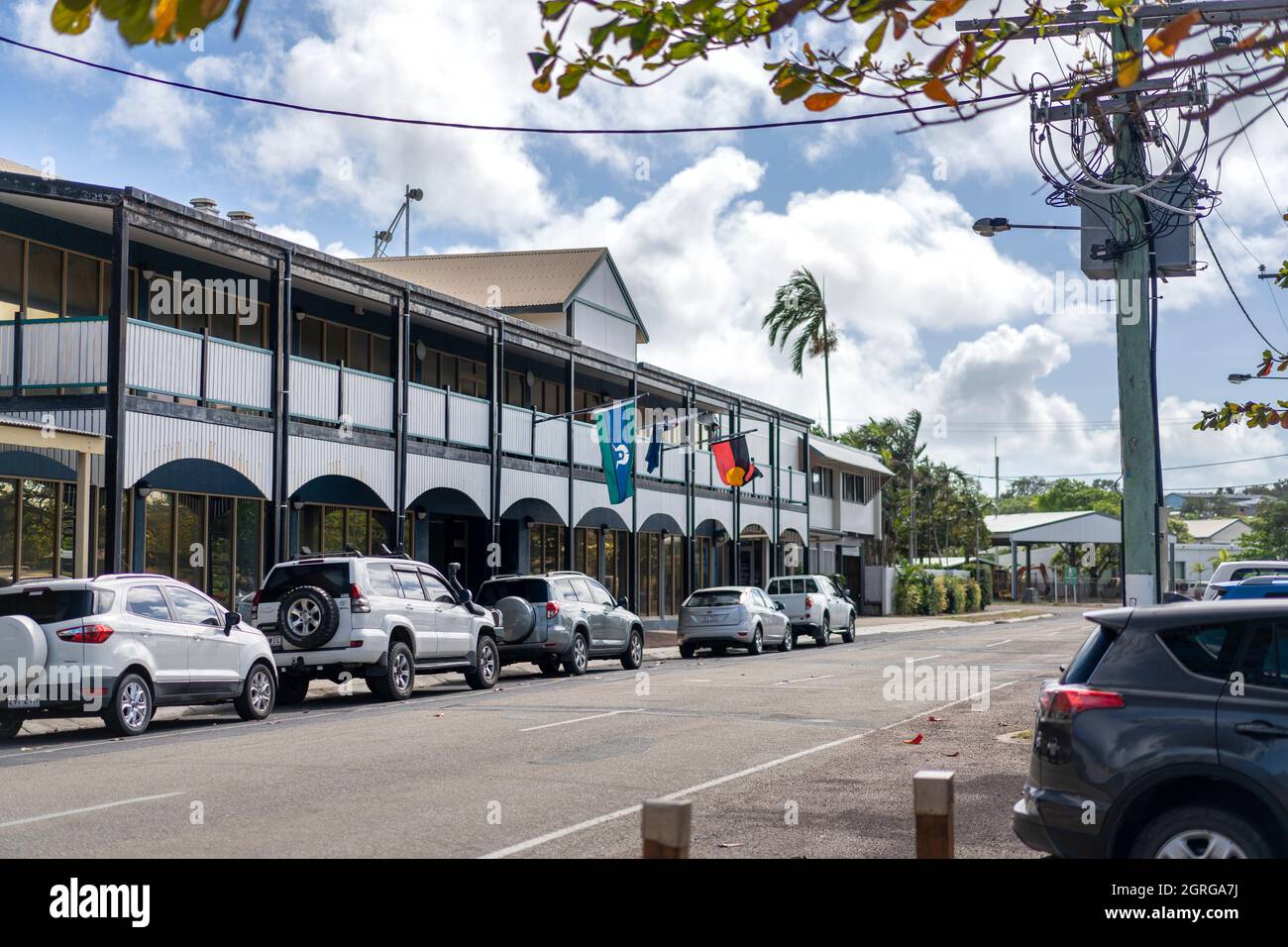 Government building, Victoria Parade, Thursday Island, Torres Straits ...