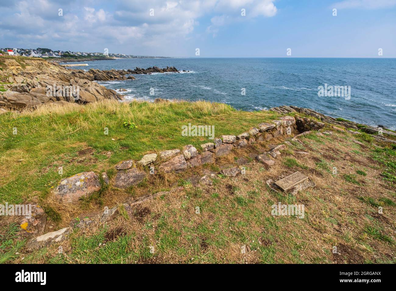 France, Finistere, Plouhinec, Audierne bay, former seaweed oven Stock ...