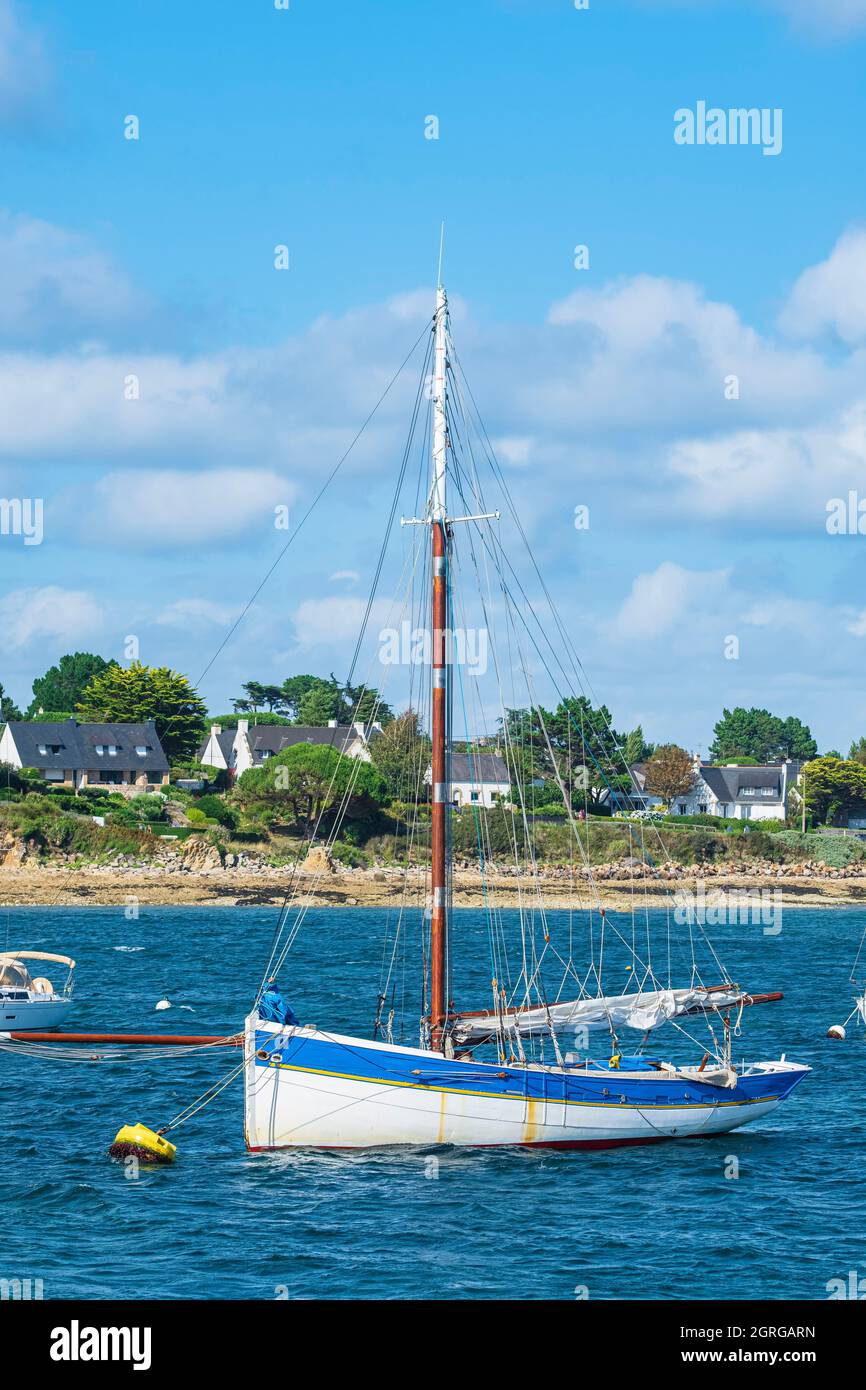 France, Morbihan, Gulf of Morbihan, Rhuys peninsula, Arzon, Port-Navalo ...