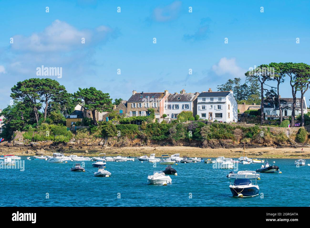 France, Morbihan, Gulf of Morbihan, Rhuys peninsula, Arzon, Port-Navalo ...