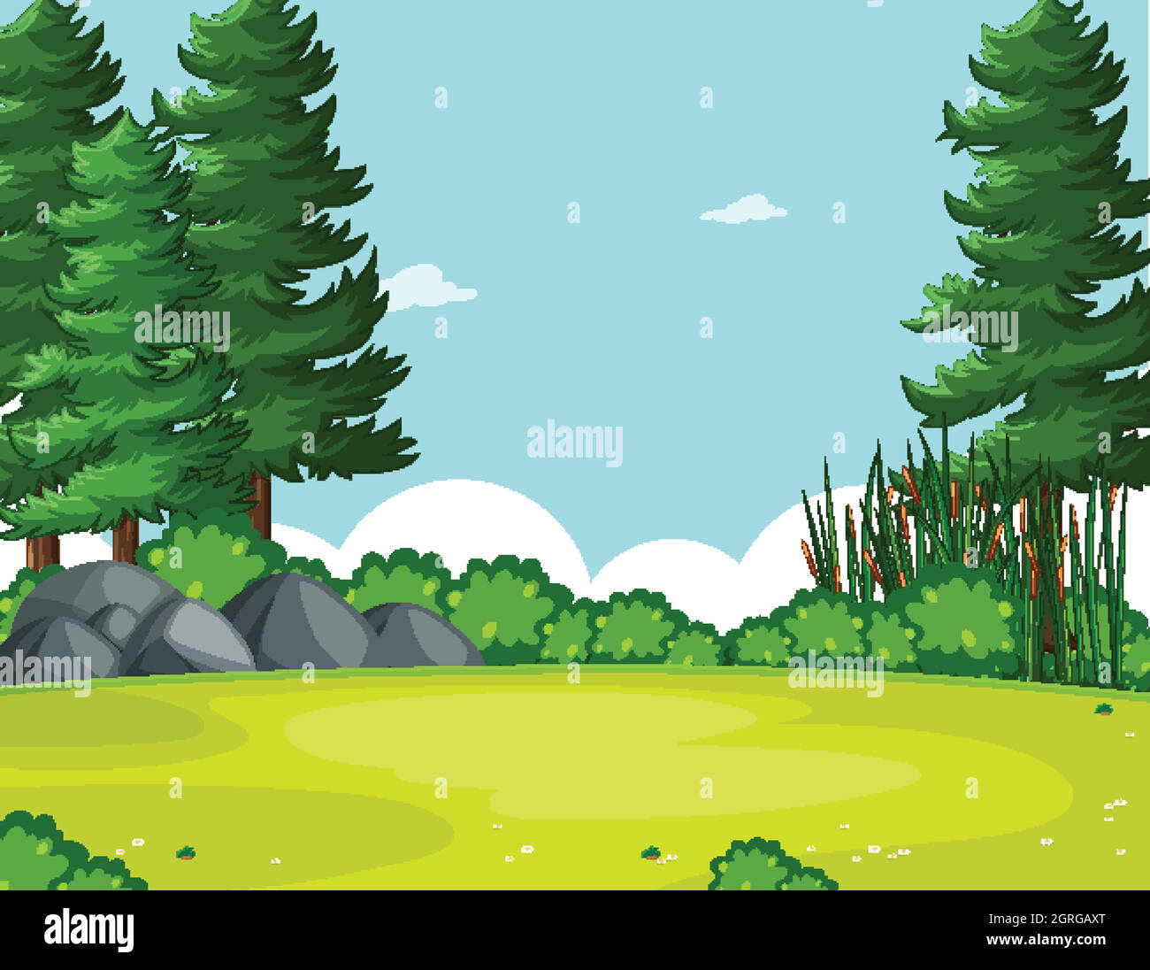 Tree cloud scenery Stock Vector Images - Alamy