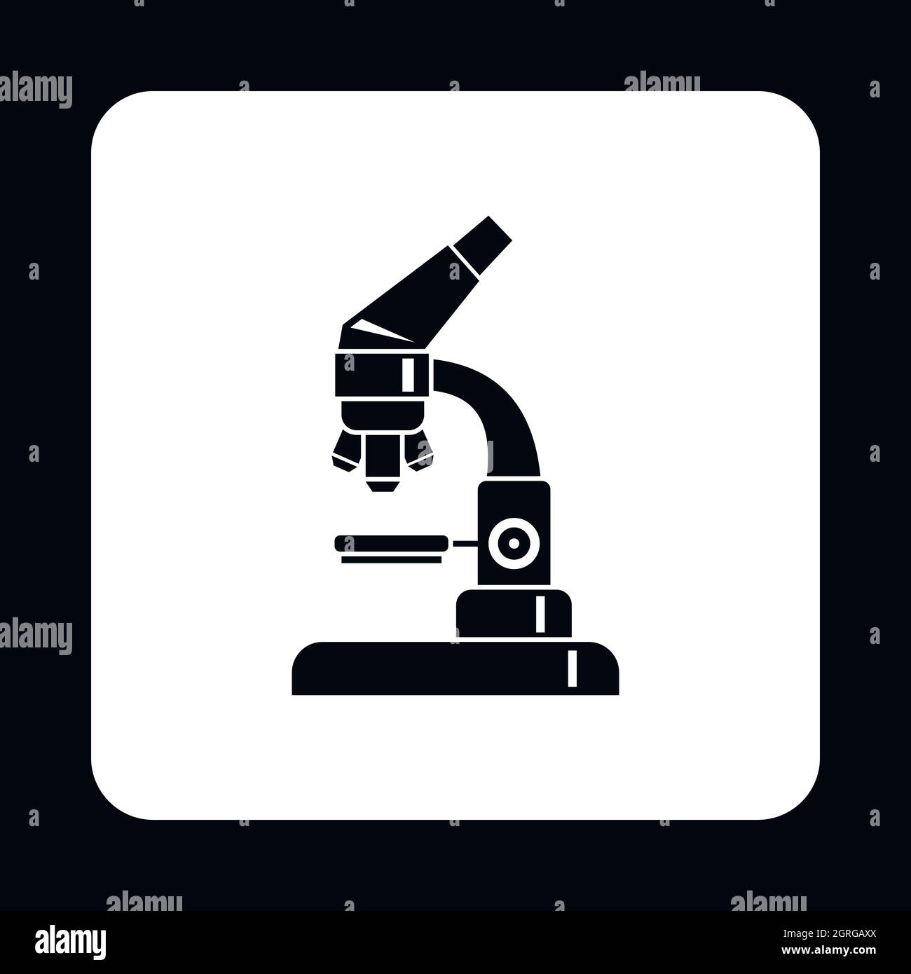 Microscope icon in simple style Stock Vector Image & Art - Alamy