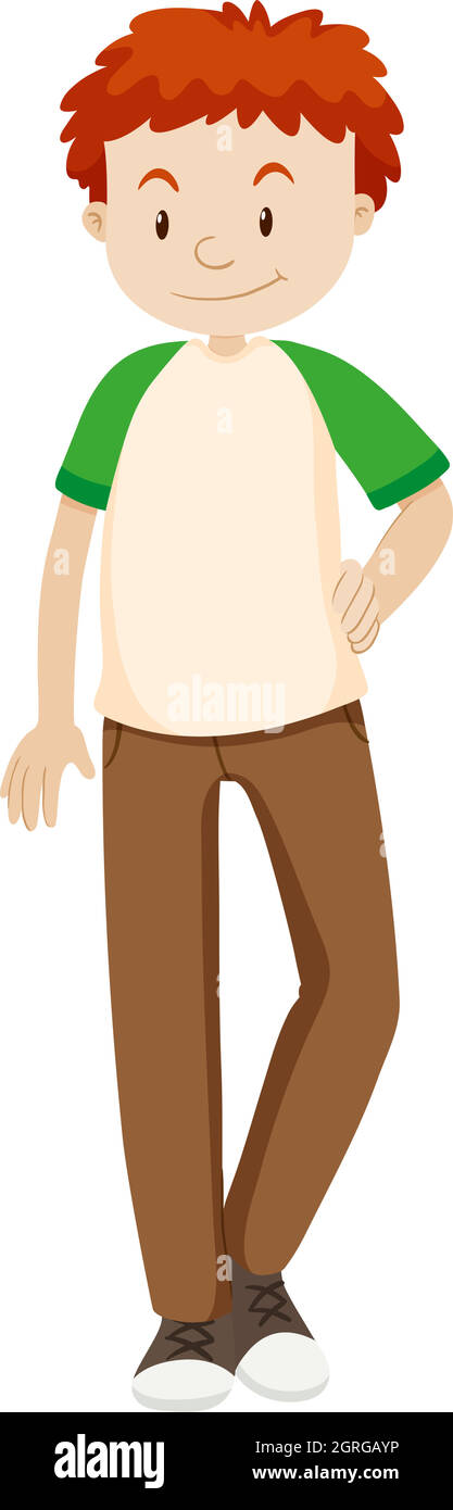 Happy man illustration Stock Vector Images - Alamy