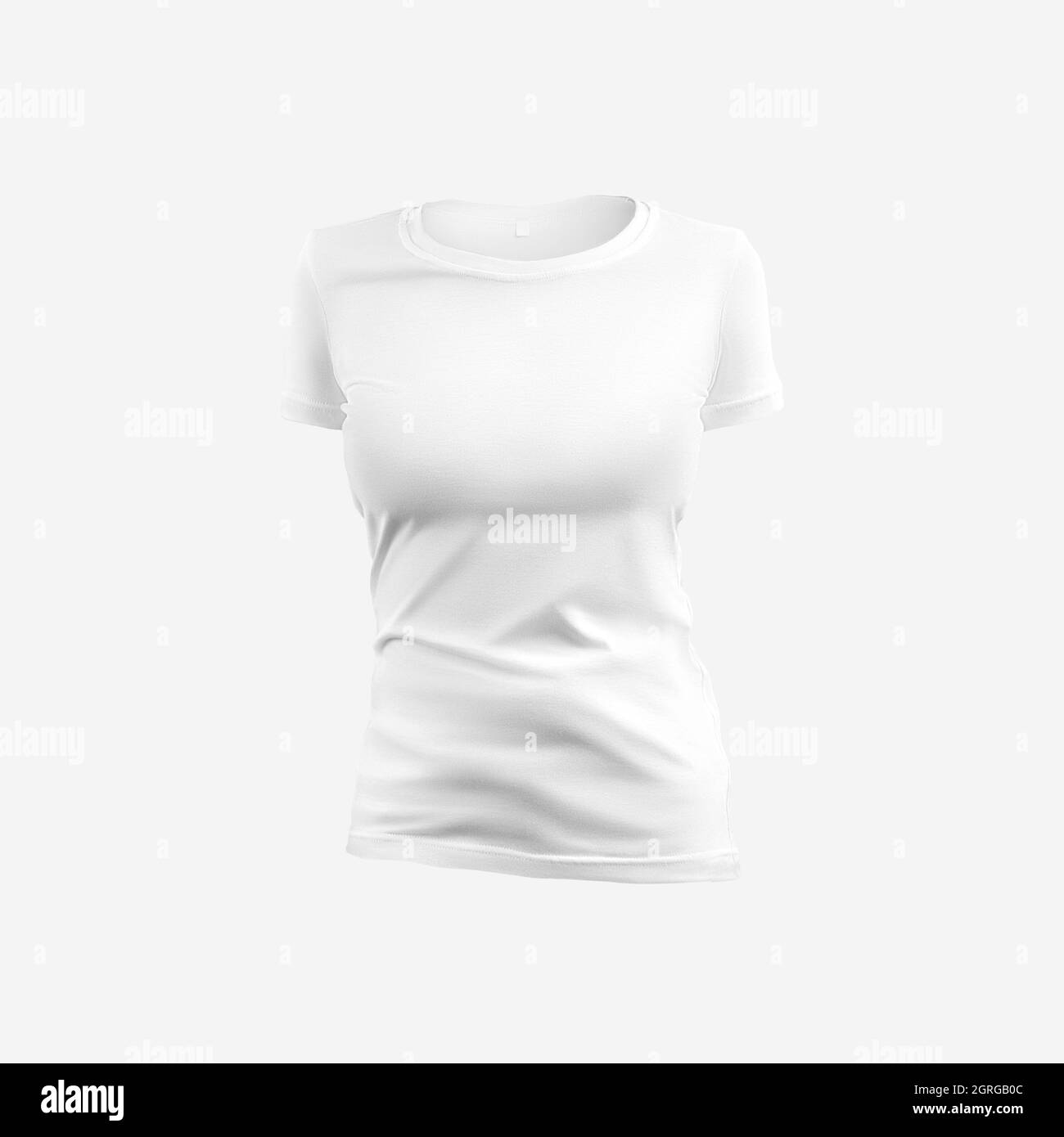 Female fashion model in t shirt Black and White Stock Photos & Images ...