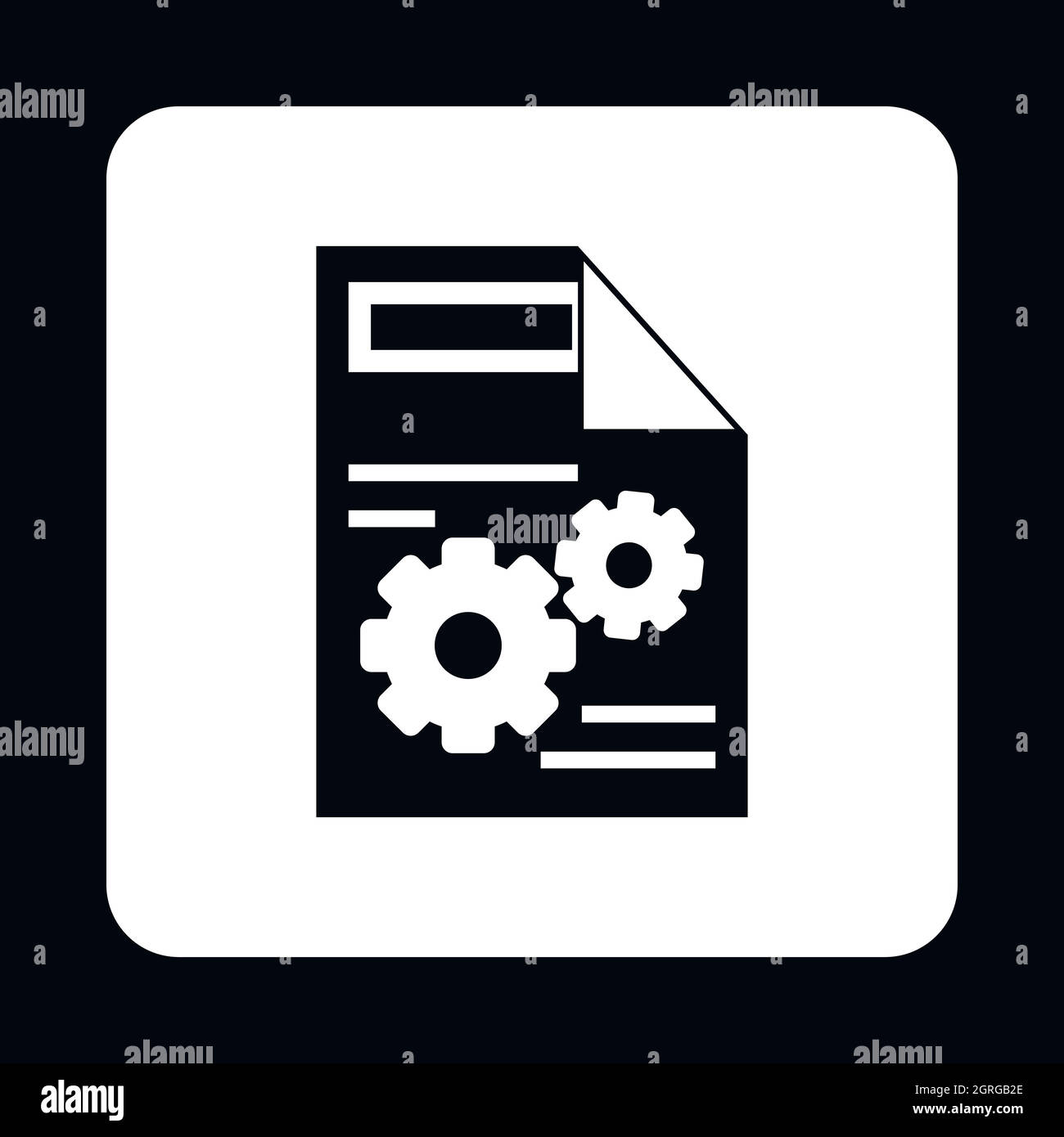 Sheet page icon Stock Vector Images - Alamy
