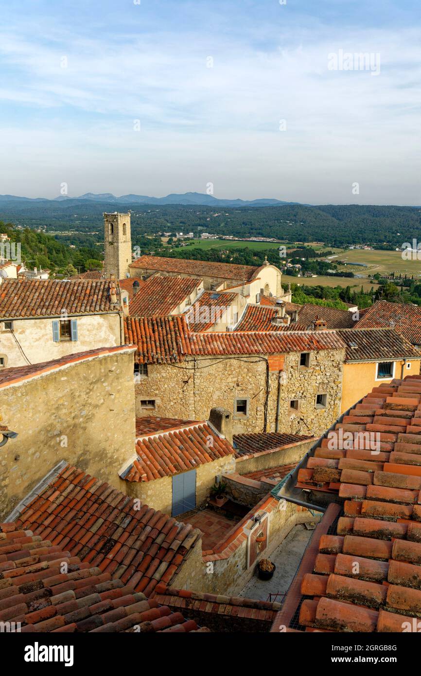 France, Var, Fayence district, Fayence perched village, Saint Jean ...
