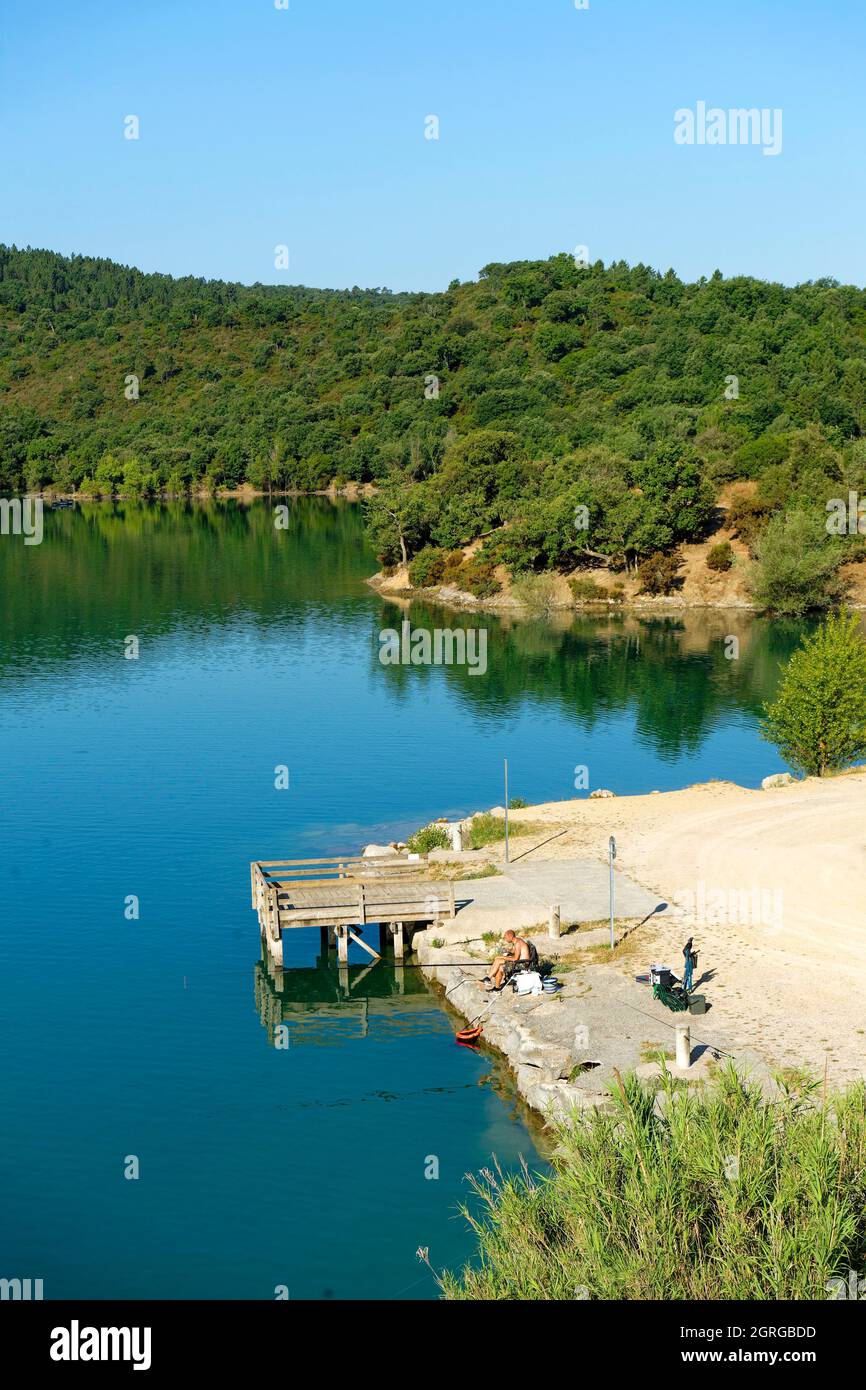 France, Var, Pays de Fayence, Saint Cassien lake Stock Photo - Alamy