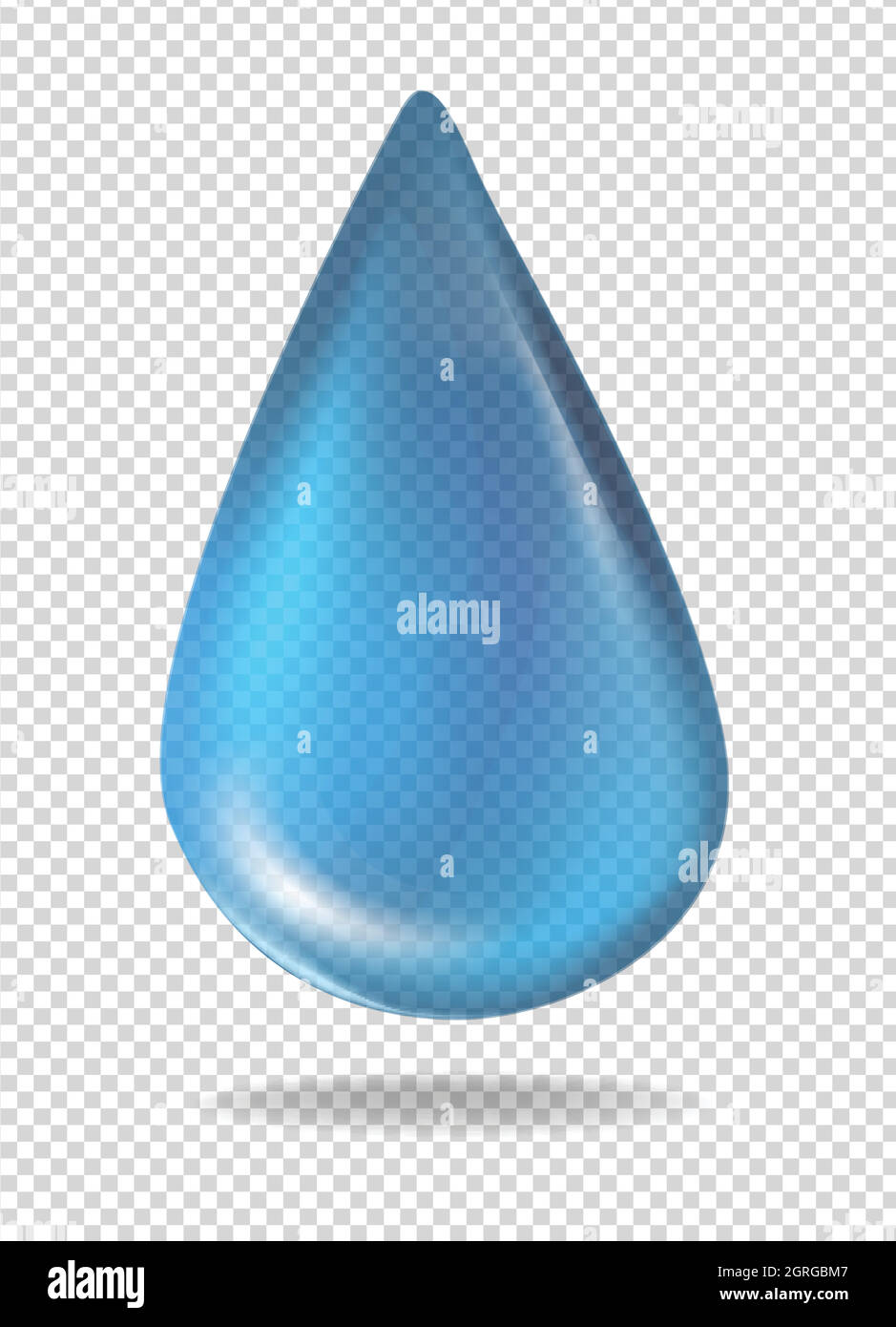 Droplet of blue liquid Stock Vector Image & Art - Alamy