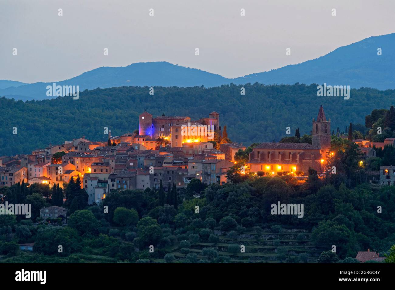 France, Var, Pays de Fayence, Callian village Stock Photo - Alamy