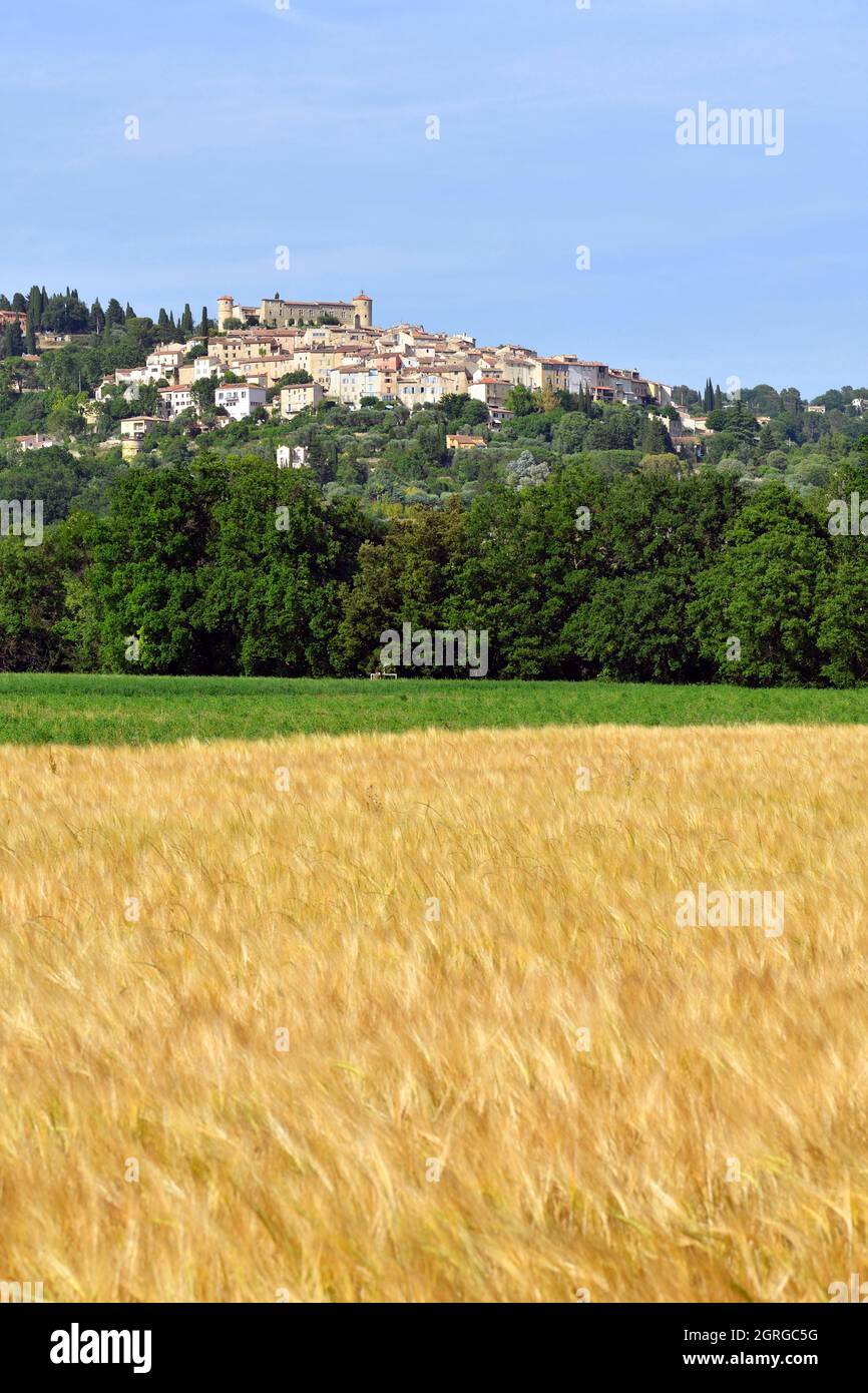 France, Var, Pays de Fayence, Callian village Stock Photo - Alamy