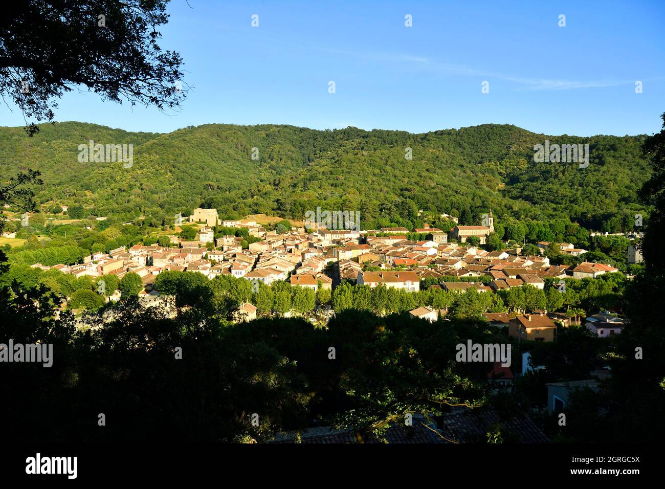 France, Var, Massif des Maures, Collobrieres village Stock Photo - Alamy