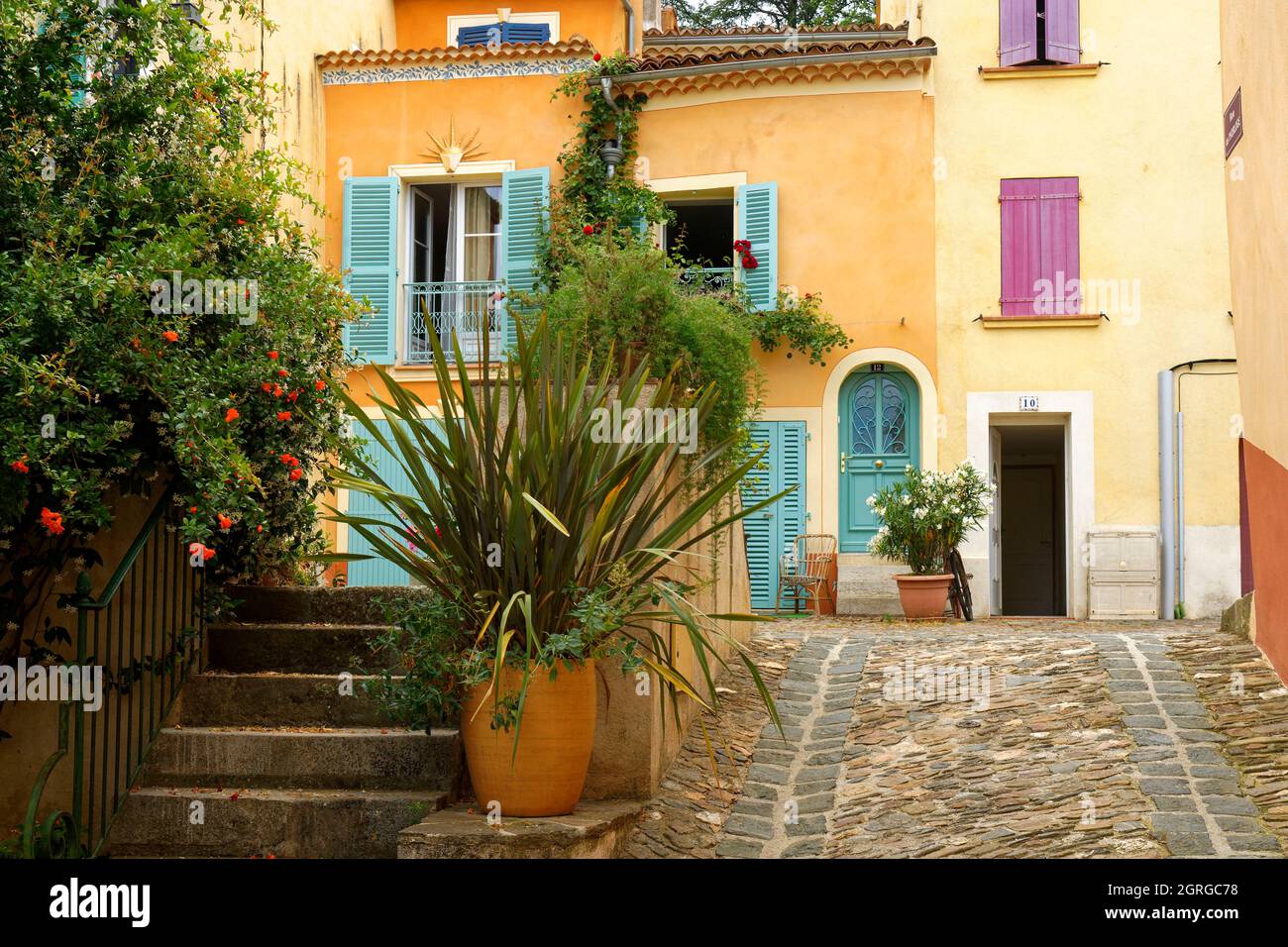France, Var, Massif des Maures, Collobrieres village Stock Photo - Alamy