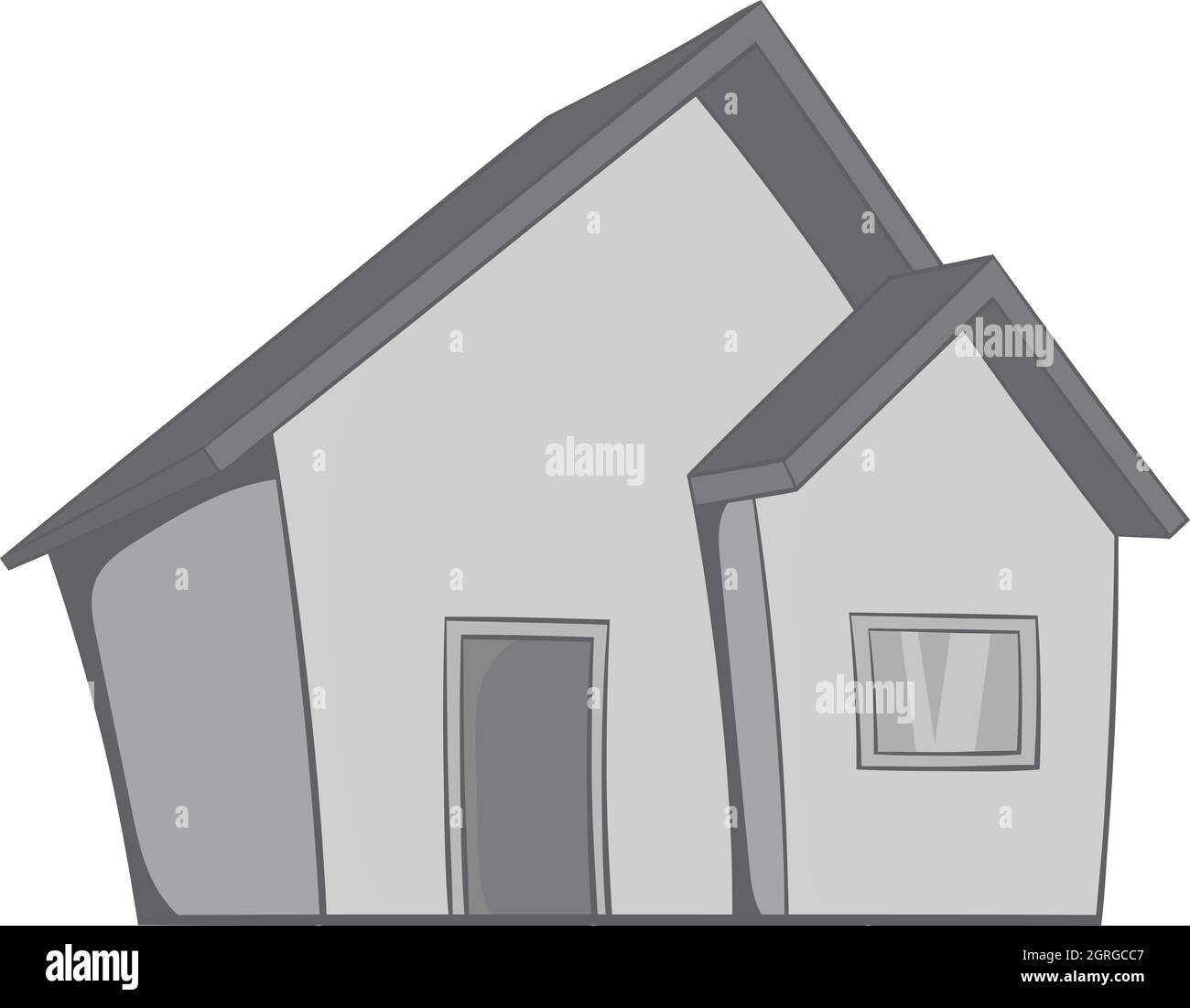 One storey house icon, black monochrome style Stock Vector Image & Art ...