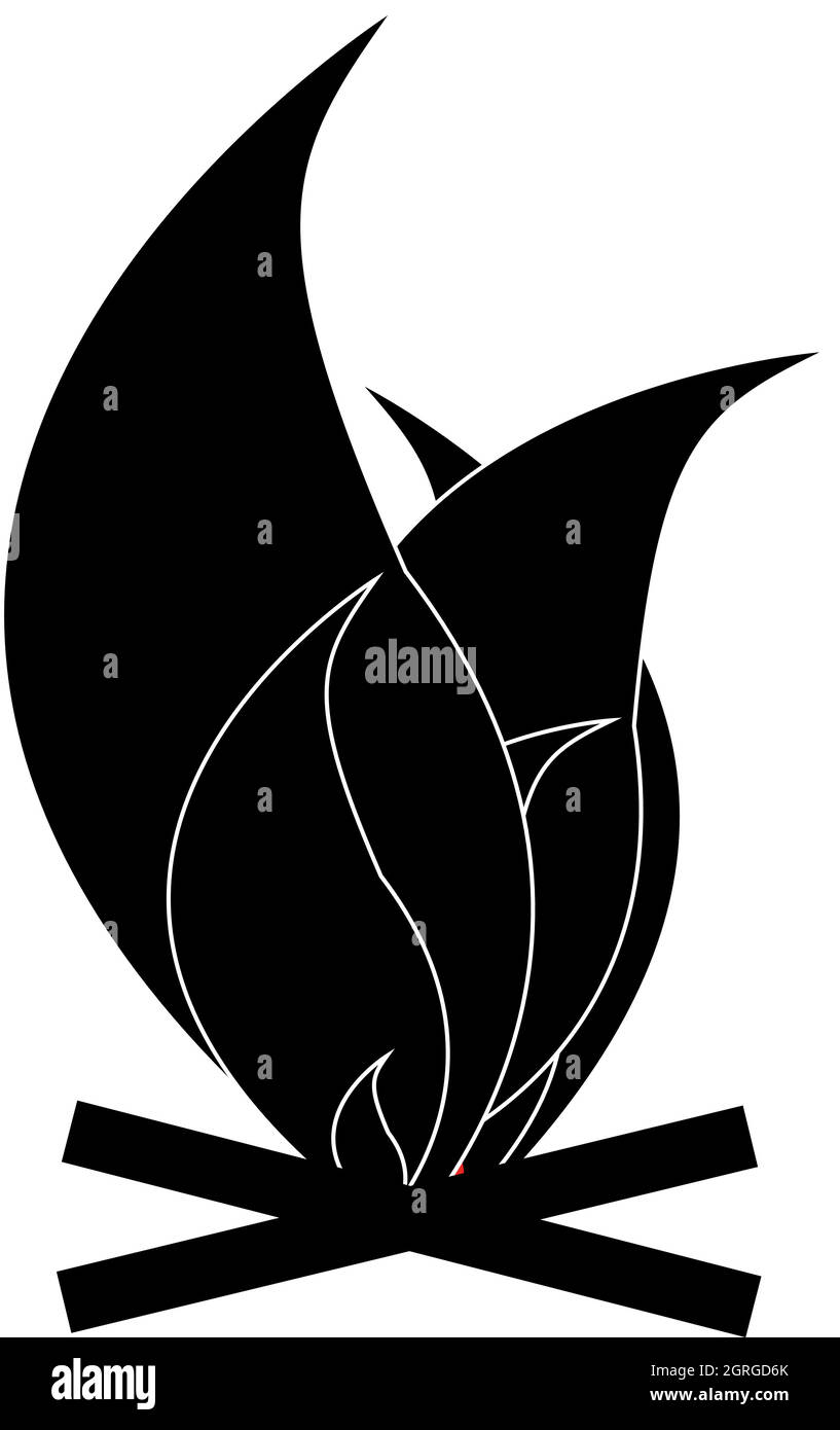 Fire icon, simple style Stock Vector Image & Art - Alamy