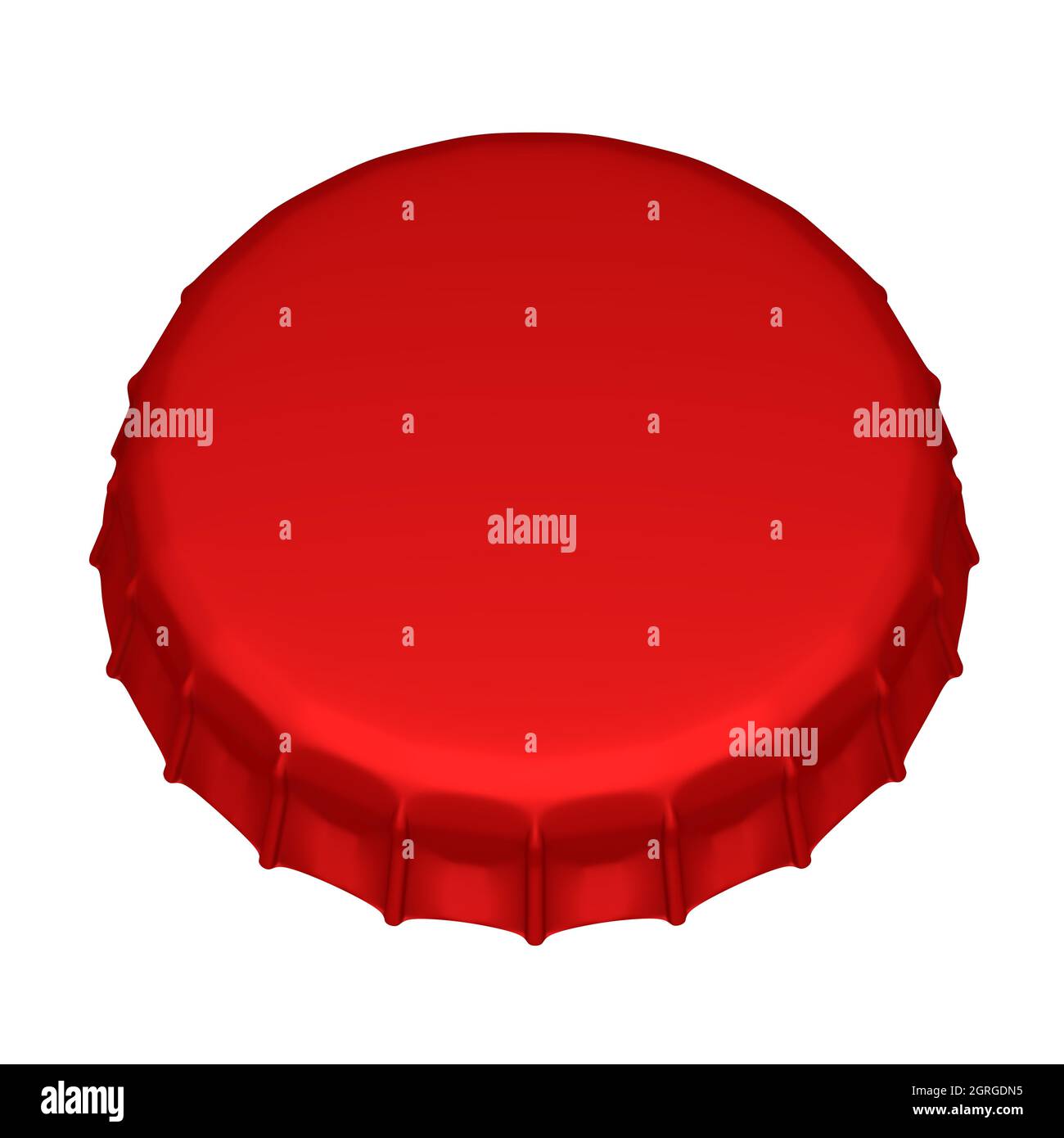 Isolated beer cap. 3d image Stock Photo - Alamy