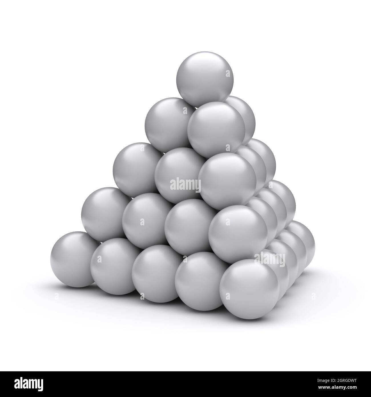 Pyramid on a white background. 3d rendered image Stock Photo - Alamy