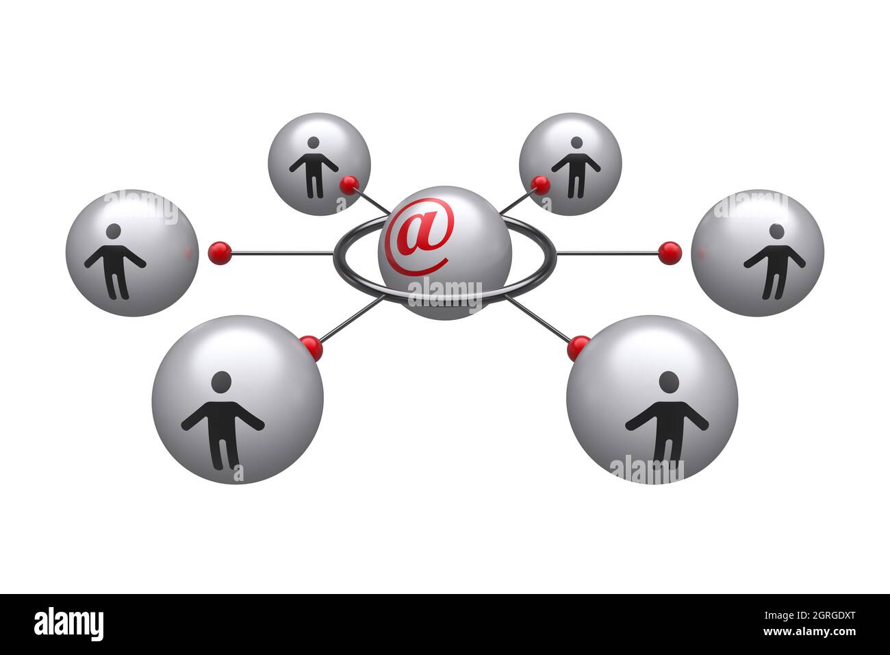 People in the world of Internet communication. 3d illustration Stock ...