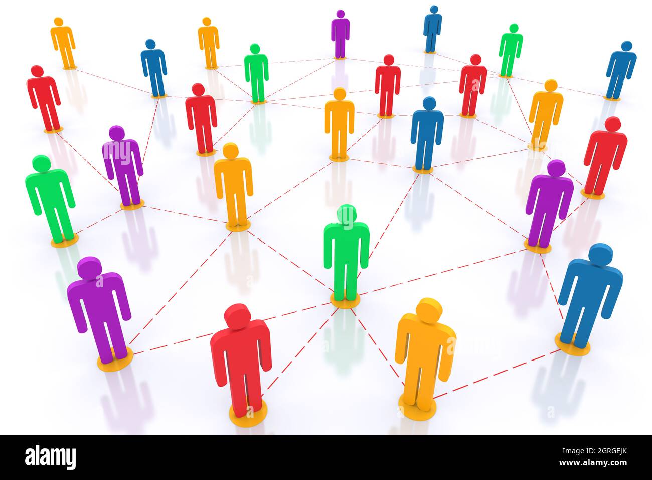 Social network. 3d rendered illustration Stock Photo - Alamy