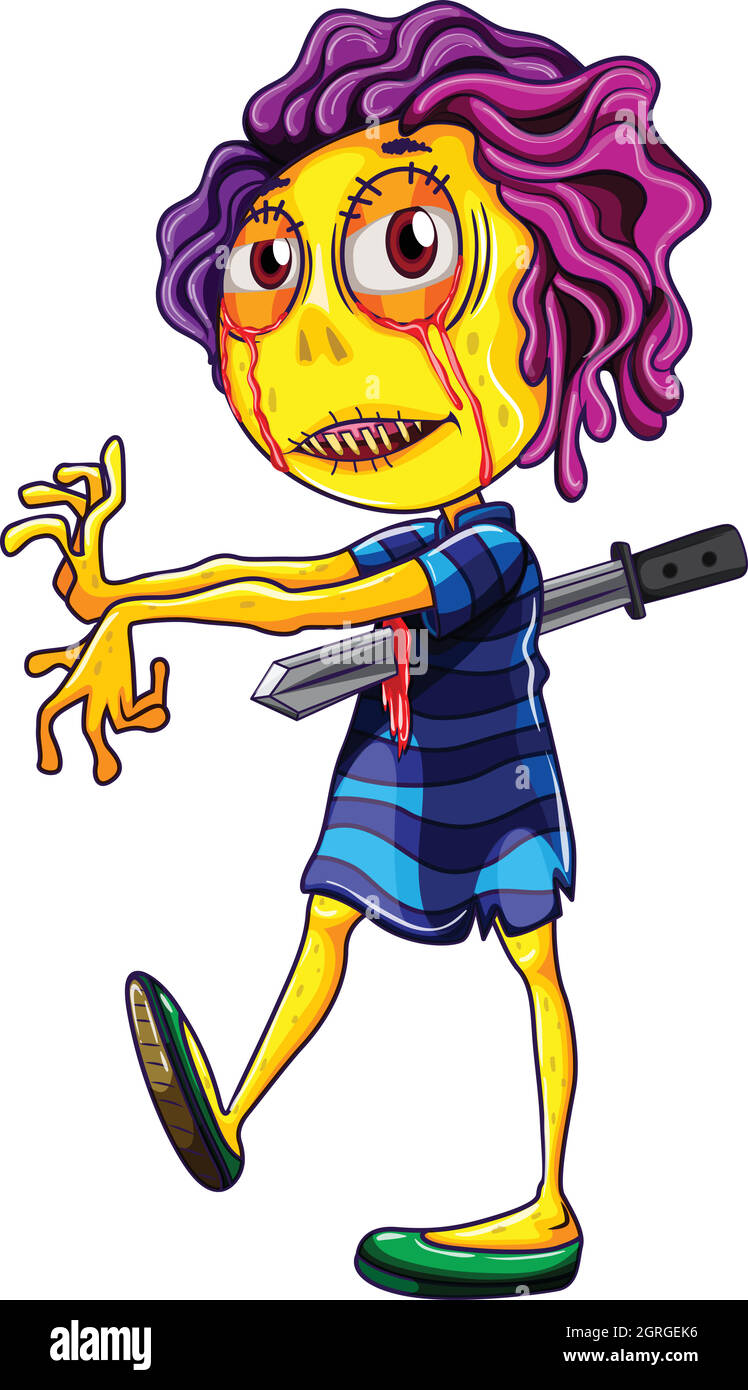 Girls Stabbed By Sword