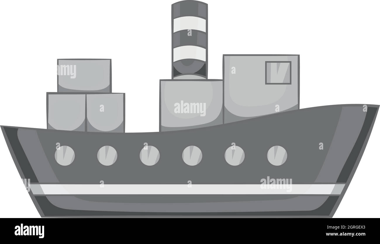 Black cargo ship loading Stock Vector Images - Alamy