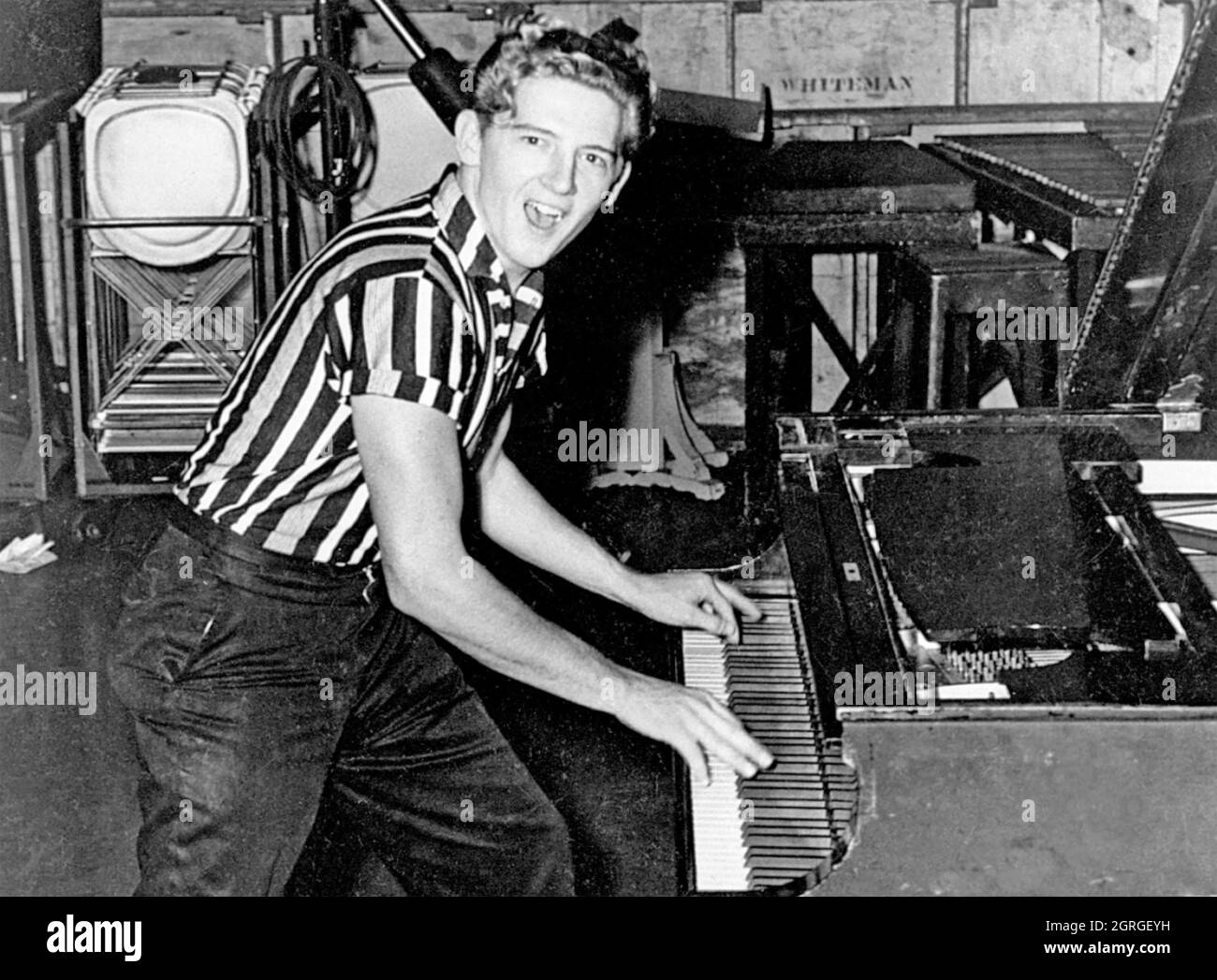 Photo of jerry lee lewis Black and White Stock Photos & Images - Alamy