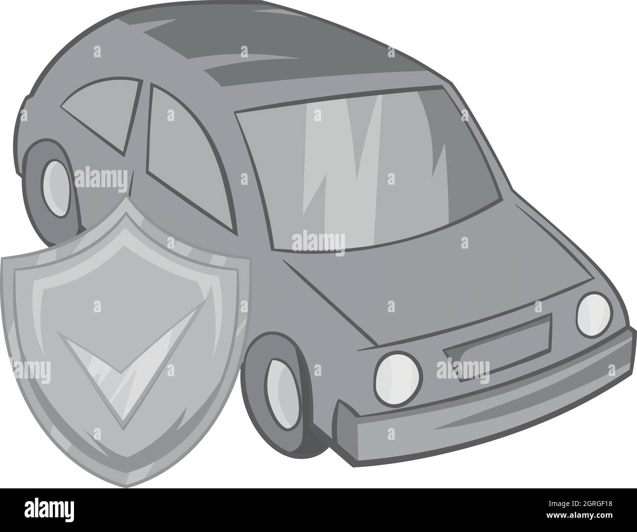 Vehicle insurance icon vector Cut Out Stock Images & Pictures - Alamy