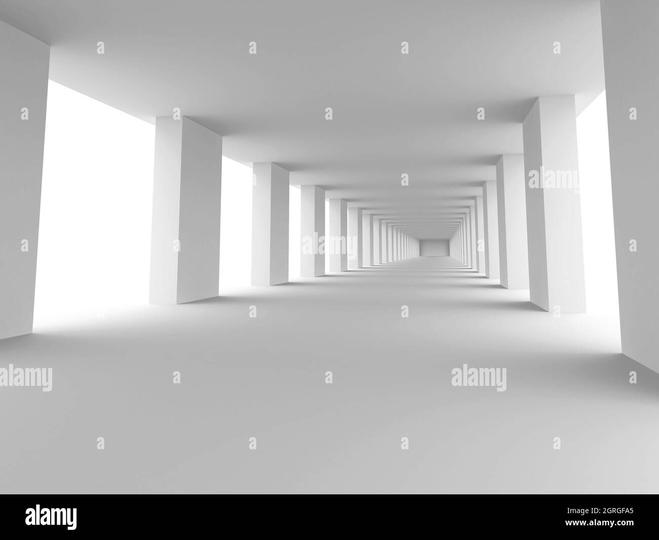 Abstract architecture. Modern entrance hall. 3d rendered image Stock ...