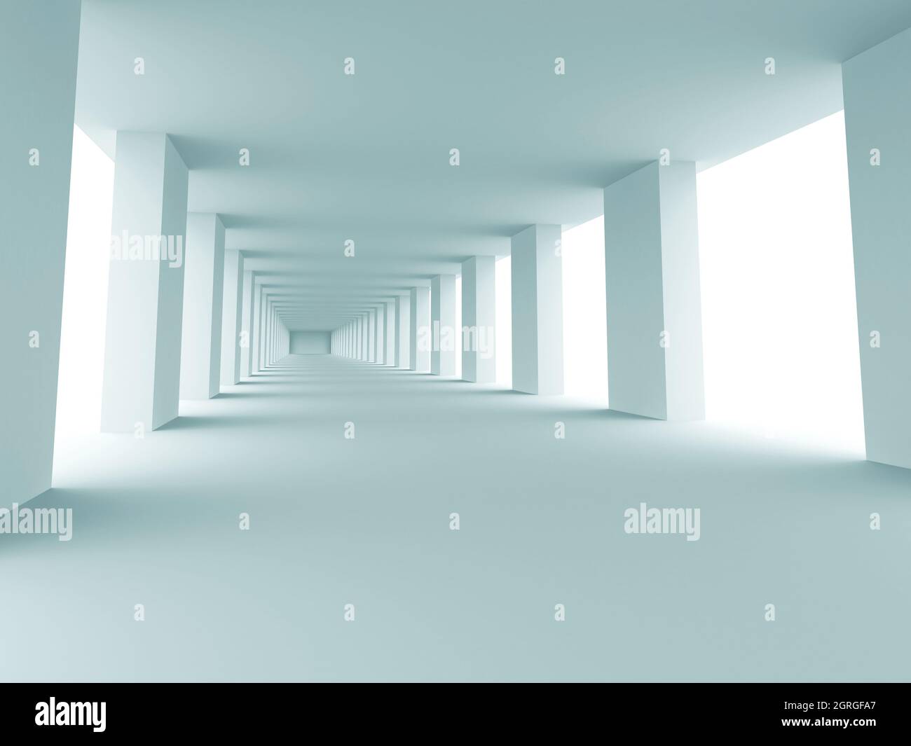 Abstract modern entrance hall. 3d rendered image Stock Photo - Alamy