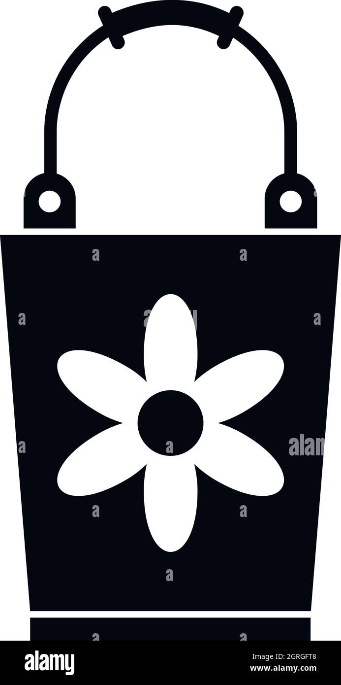 Bucket icon, simple style Stock Vector Image & Art - Alamy