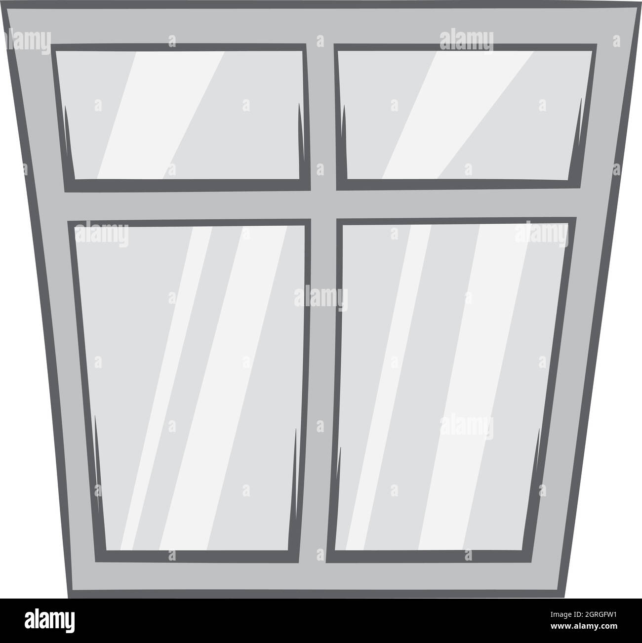 Cartoon window Black and White Stock Photos & Images - Alamy