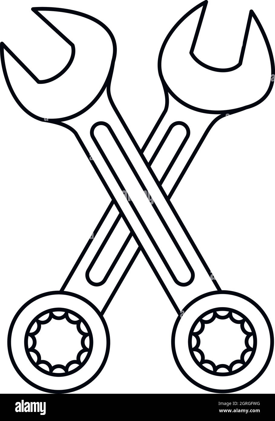 Screw wrenches Stock Vector Images - Alamy