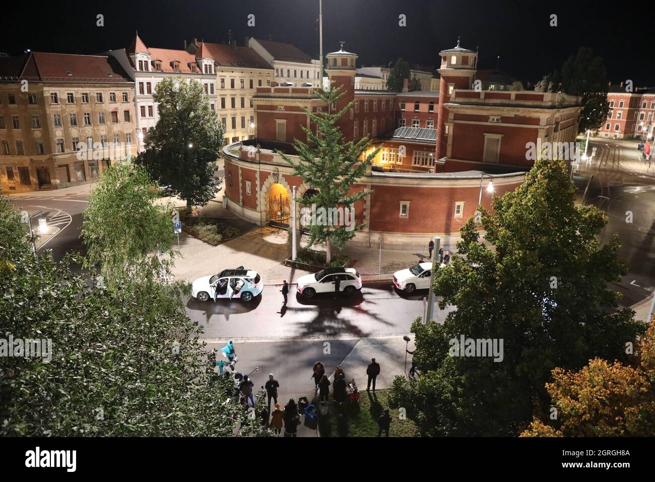 Das Set zu Dreharbeiten für die Serie "Ze Network" mit David Hasselhoff ...