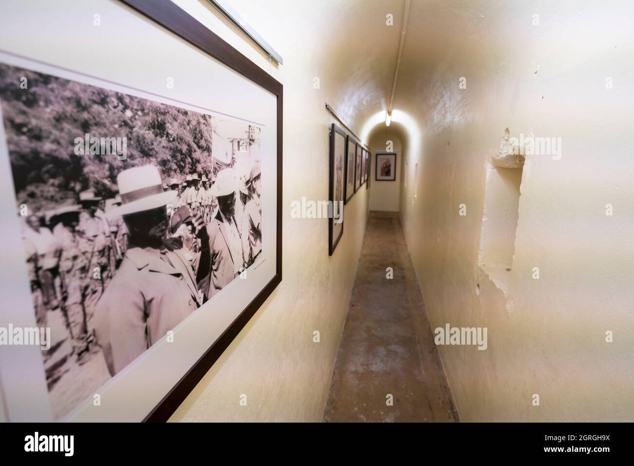Old storage rooms now used to for historic displays at Green Hill Fort ...