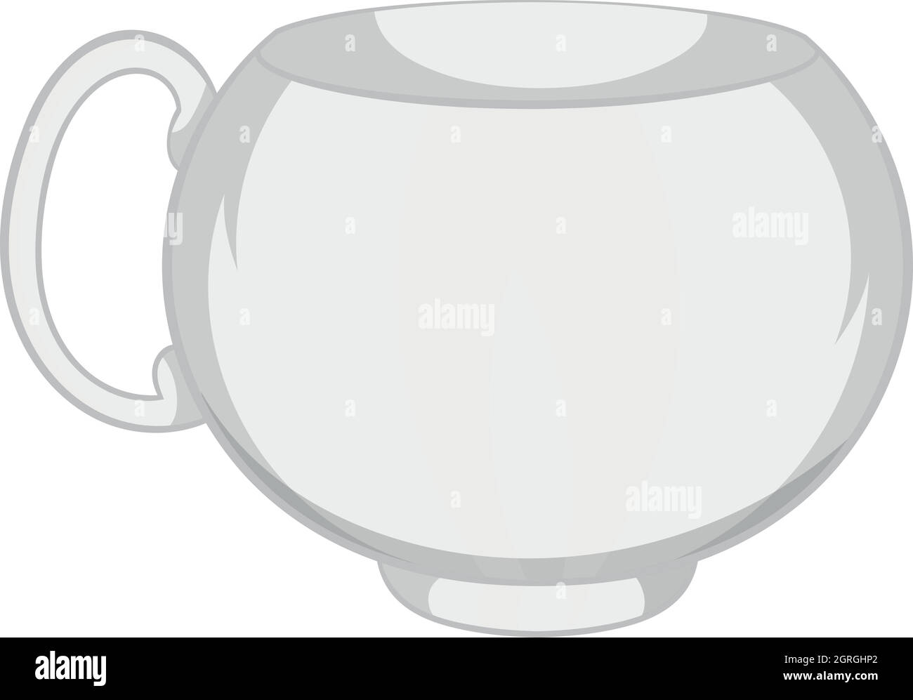 Black mug hot water Stock Vector Images - Alamy