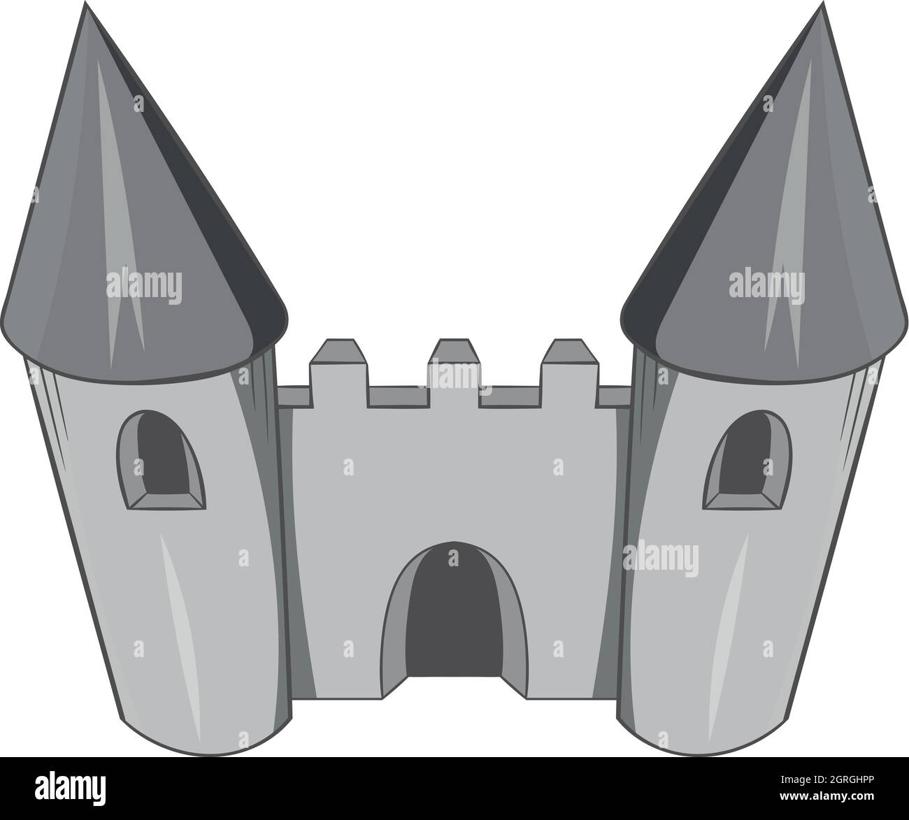 Fantasy castle render Stock Vector Images - Alamy