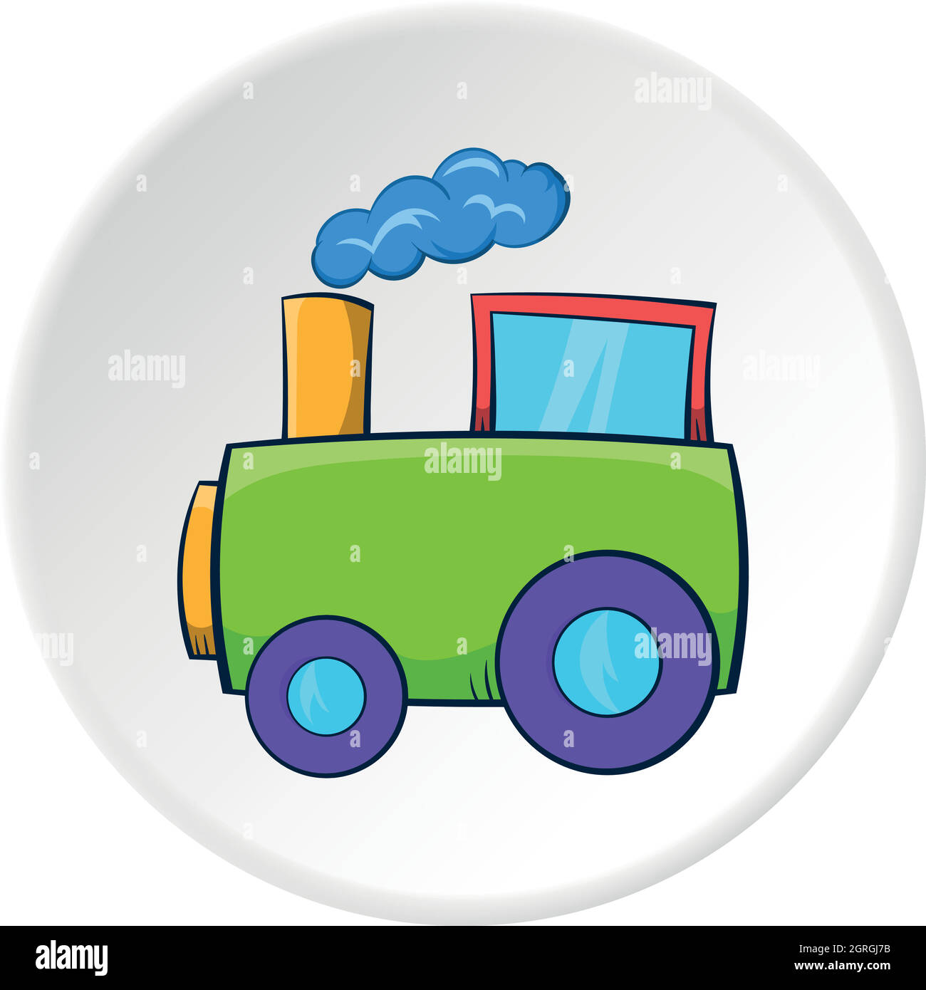 Train icon, cartoon style Stock Vector Image & Art - Alamy